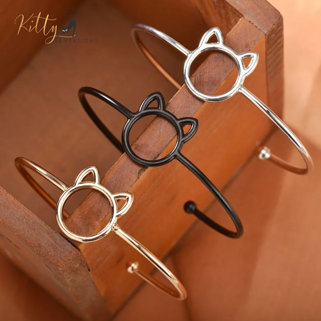 Purrfection Cat Cuff Bracelet