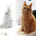 Custom Cat Necklace with Engraving
